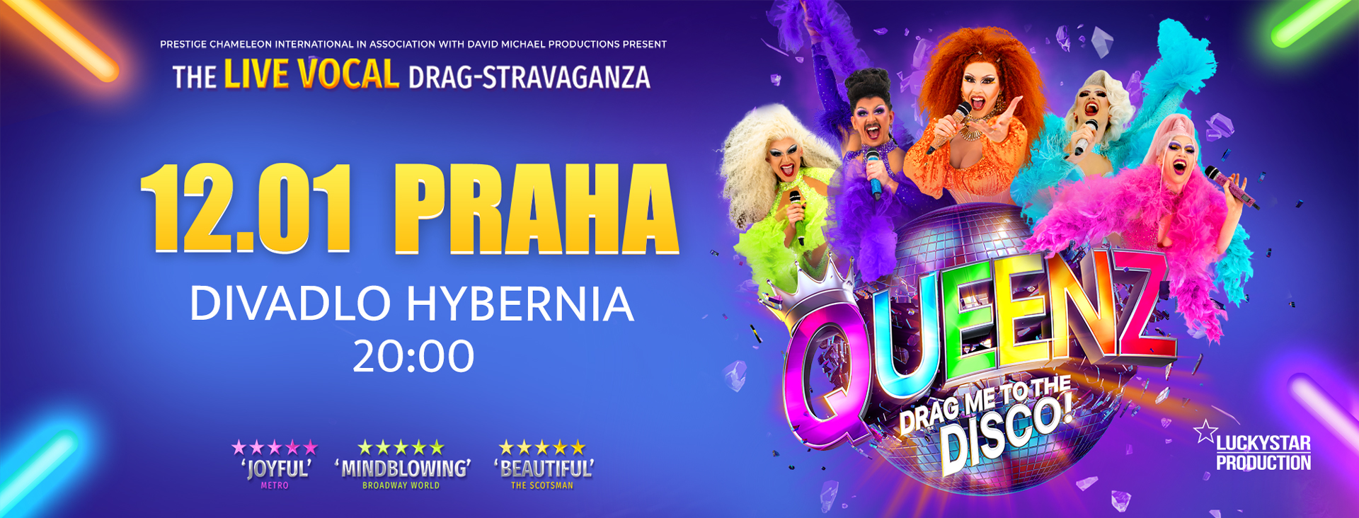 QUEENZ – DRAG ME TO THE DISCO! - Theatre Hybernia Prague
