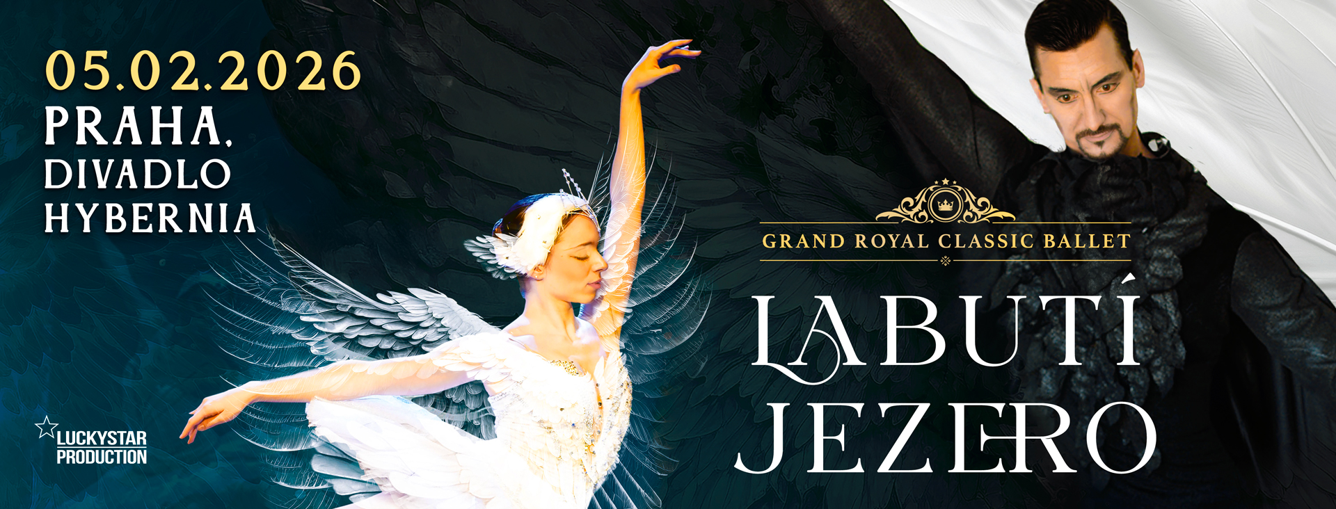 LABUTÍ JEZERO - Grand Royal Classic Ballet - Divadlo Hybernia