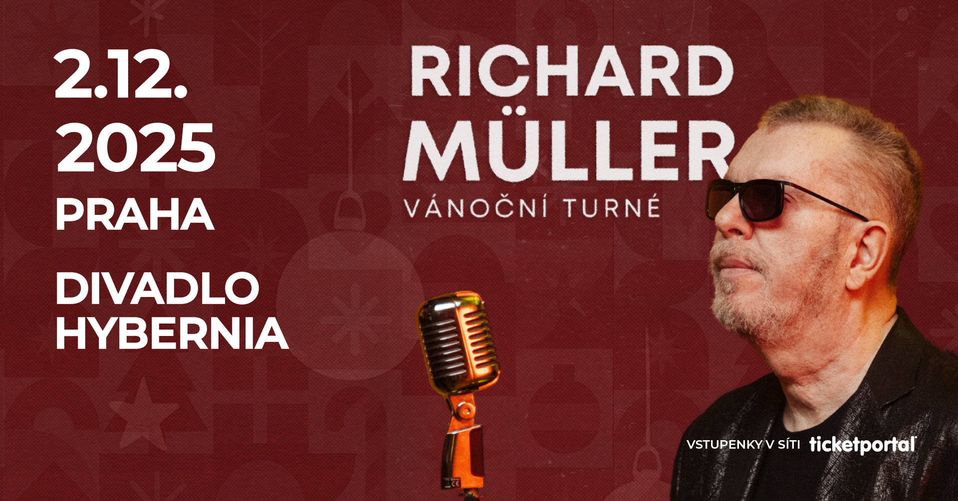 Richard Müller - Vánoční turné 2025 - Divadlo Hybernia